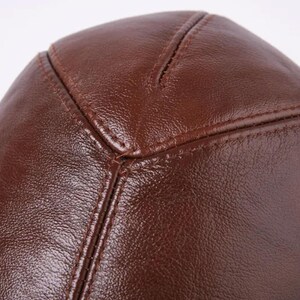 Men Leather Newsboy Hat Cap Beret Gatsby Flat Cabbie Baker Driving ...