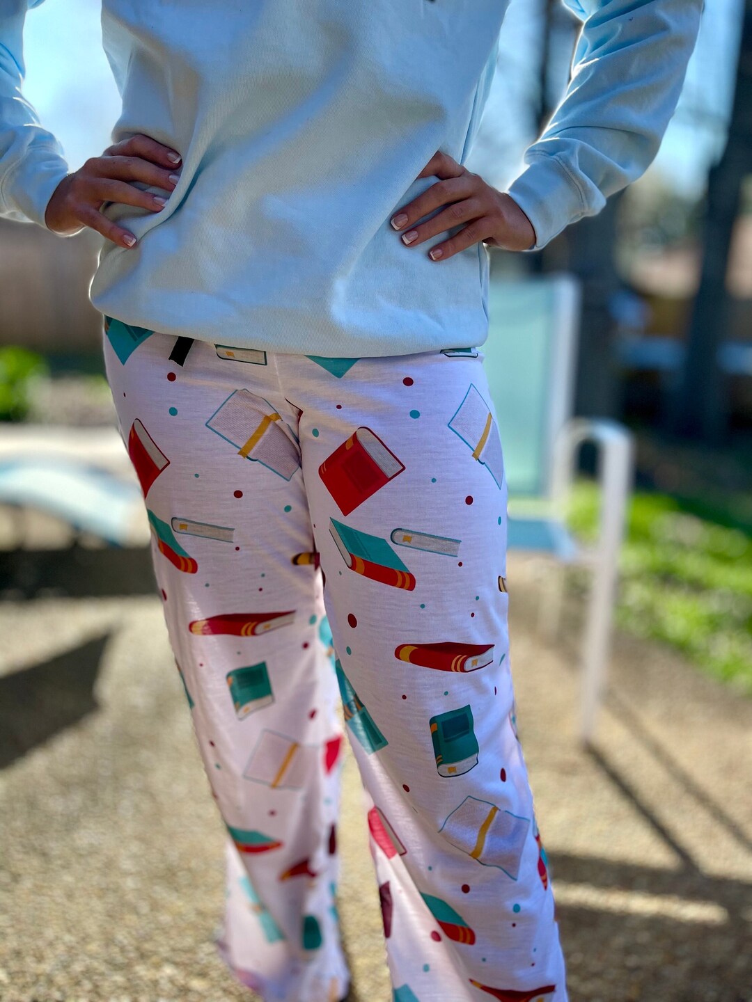 Bookish Pajama Pants, Book Pajama Pants, Literary Pajama Pants, Comfy ...