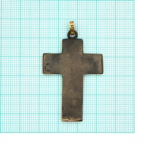 012 · Small Flat Cross #6 · Bronze Pendant by Vojtěška Vlčková - Etsy