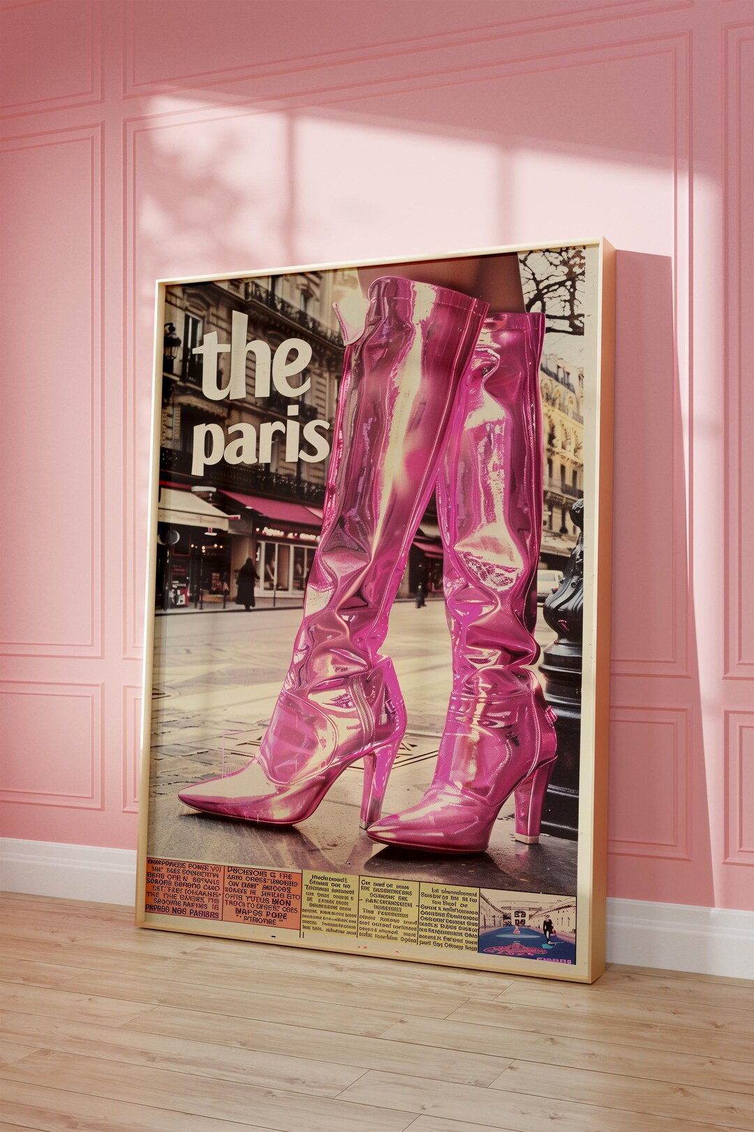 Trendy Retro Print,preppy Room Decor, Fashion Poster Magazine Cover ...