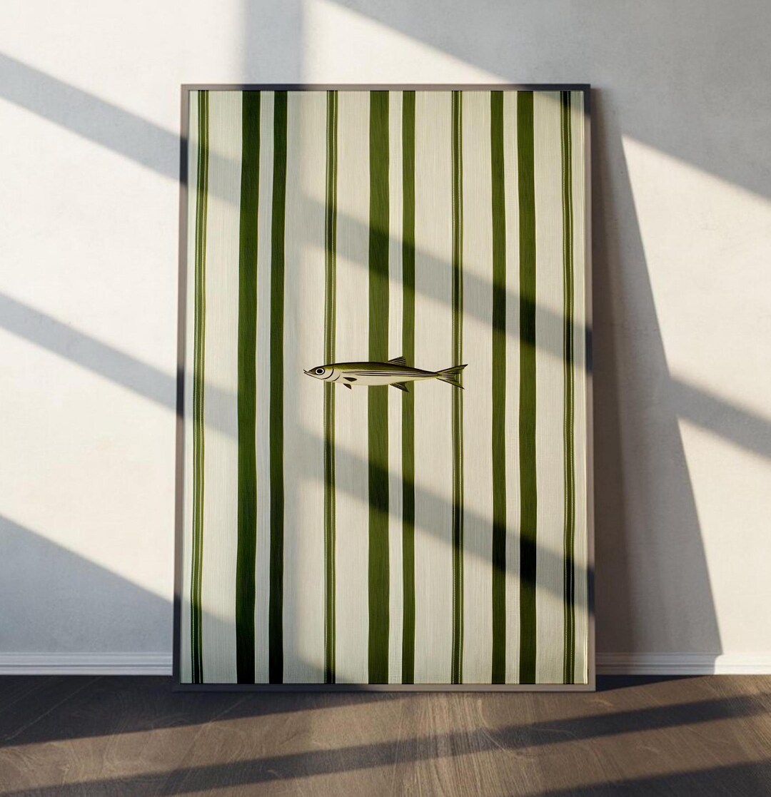 Sardines Art Print, Dad Gift Sardine, Retro Food Art Fashion Art ...