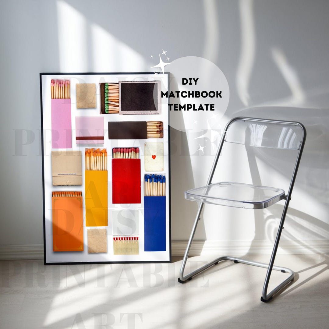 Blank Matchbook Template, Matchbook Poster Template, Matchbook Poster ...