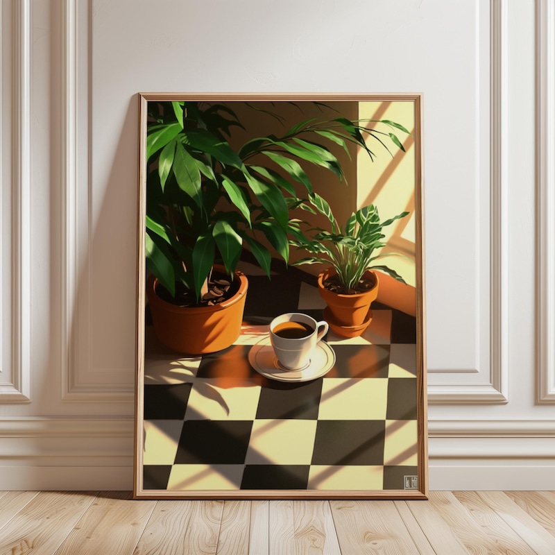 Coffee Drawing Poster - Etsy