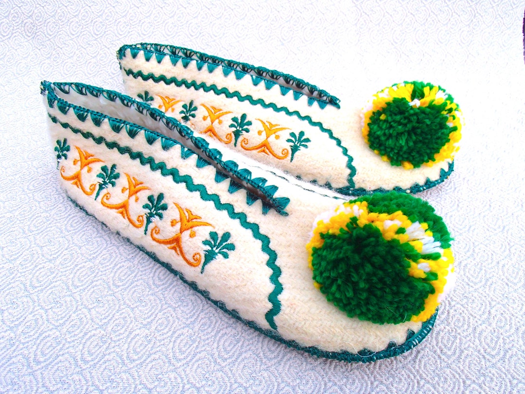 Traditional Greek Slippers / Size 40 - Etsy