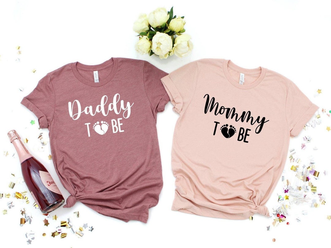 Pregnancy Announcement Shirts for Couple, Pregnancy Reveal Shirts ...