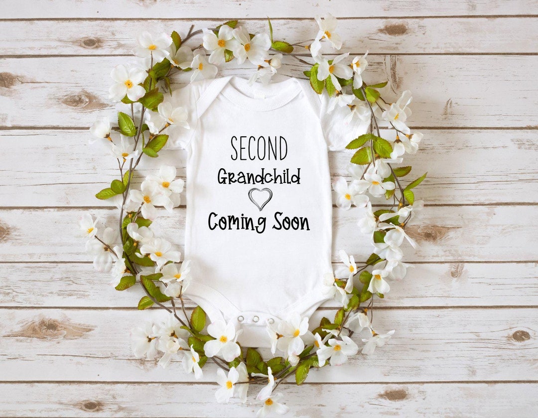 Second Grandchild Announcement, 2nd Grandbaby, 2nd Grandchild ...