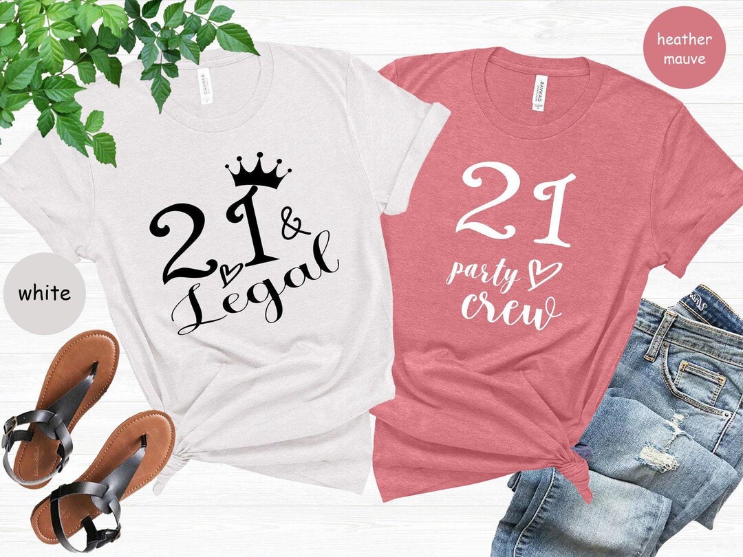 21 St Birthday Party Shirt, 21 Party Crew Shirts, 21 Years Birthday, 21 ...