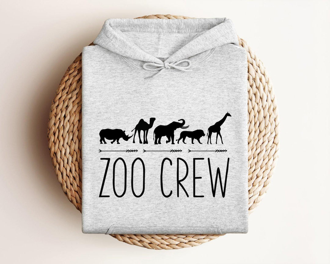 Zoo Crew Hoodie, Family Matching Hoodie, Zoo Trip Hoodie, Wild Life ...