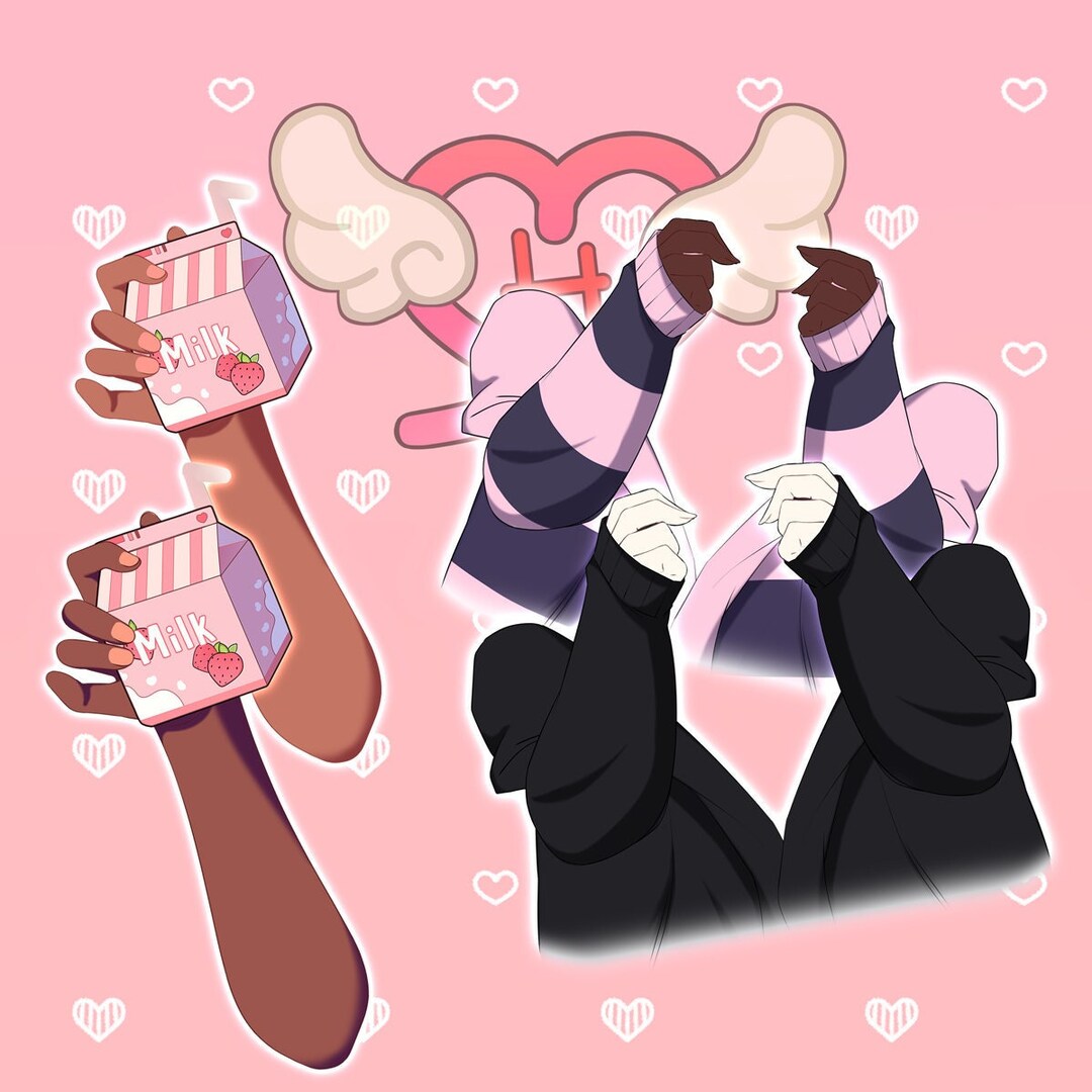 Vtuber Arm W/ Milk Box & Vtuber Sweater Arms, Wing Included | Asset ...