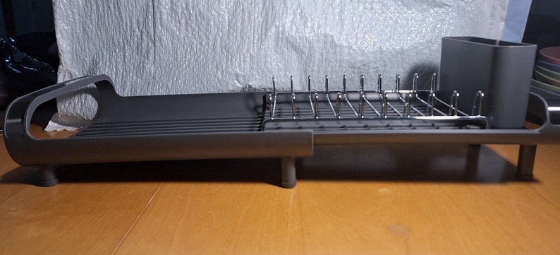 Small Apartment Extendable Dish Rack With Removable Utensil Holder - Etsy