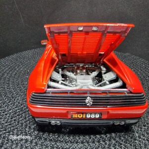 Burago Model Car Ferrari 348 TB 1992 in Red Color, a 1/18 Scale Model ...