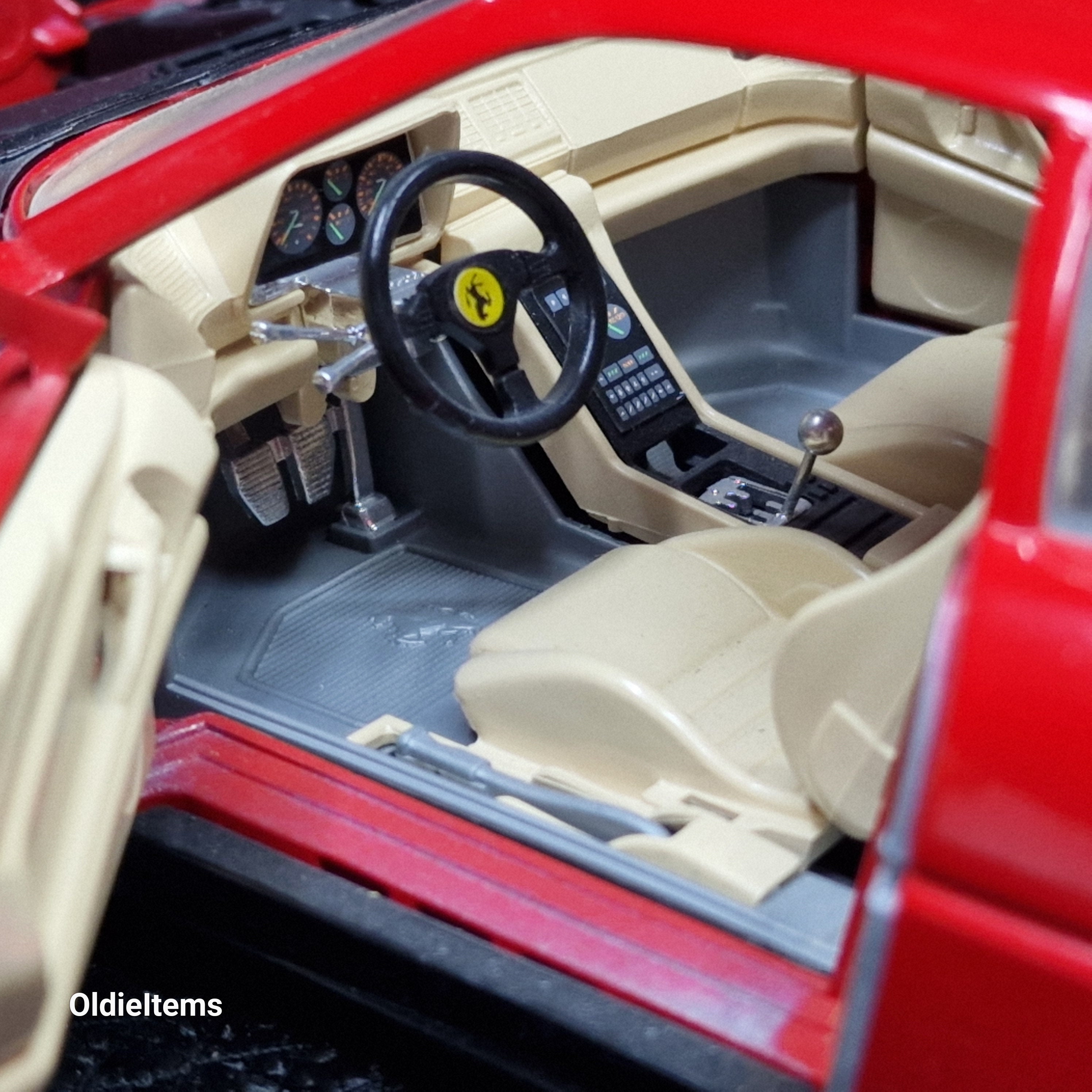 Burago Model Car Ferrari 348 TB 1992 in Red Color, a 1/18 Scale Model ...