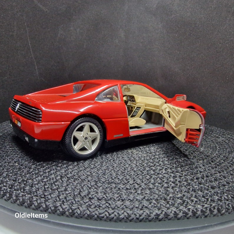Burago Model Car Ferrari 348 TB 1992 in Red Color, a 1/18 Scale Model ...