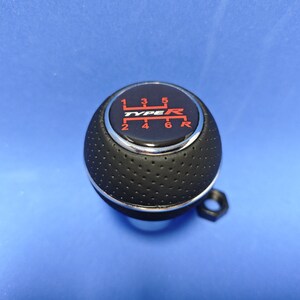 CUSTOM Chrome Leather Aluminum Type R 5/6 SPEED Shift Gear Knob Honda ...