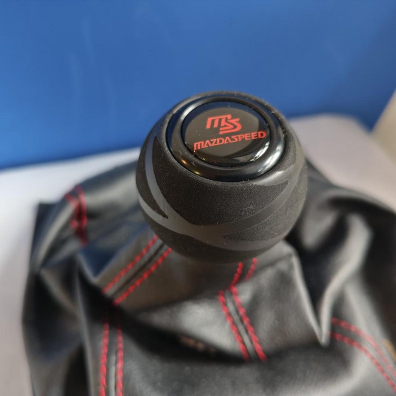 CUSTOM Alcantara LEATHER Aluminum Mazdaspeed Shift Gear Stick Knob Mazda Atenza 3 6 2 Cx3 Cx5 Mx ...