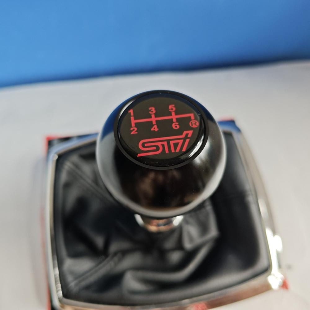 CUSTOM Black Aluminum 5 / 6 SPEED Shift Ball Gear Knob Subaru Impreza ...