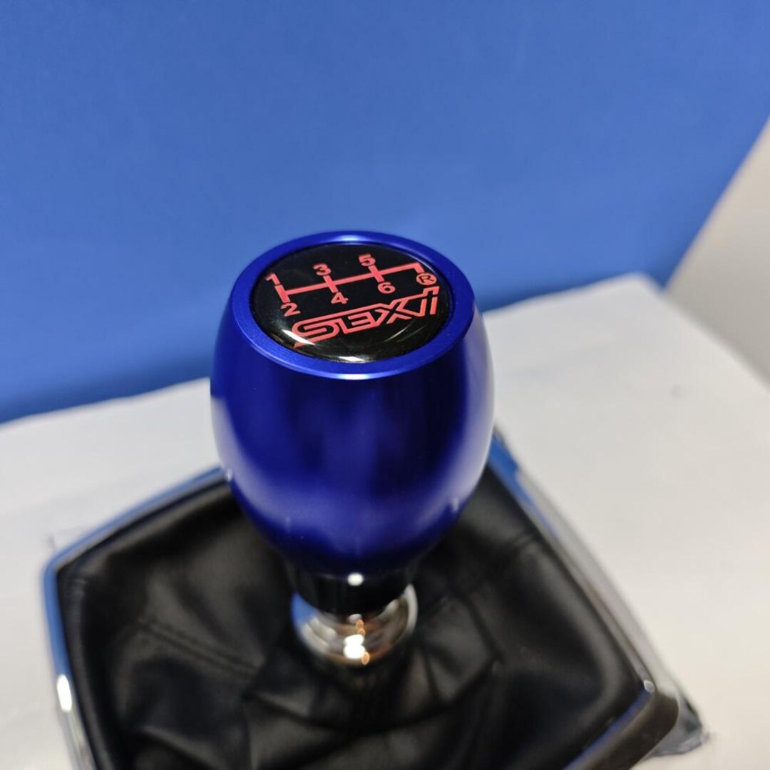 CUSTOM Blue Aluminum 220g Weighted Shift Bottle Gear Knob Subaru Impreza Wrx Sti Legacy Liberty ...