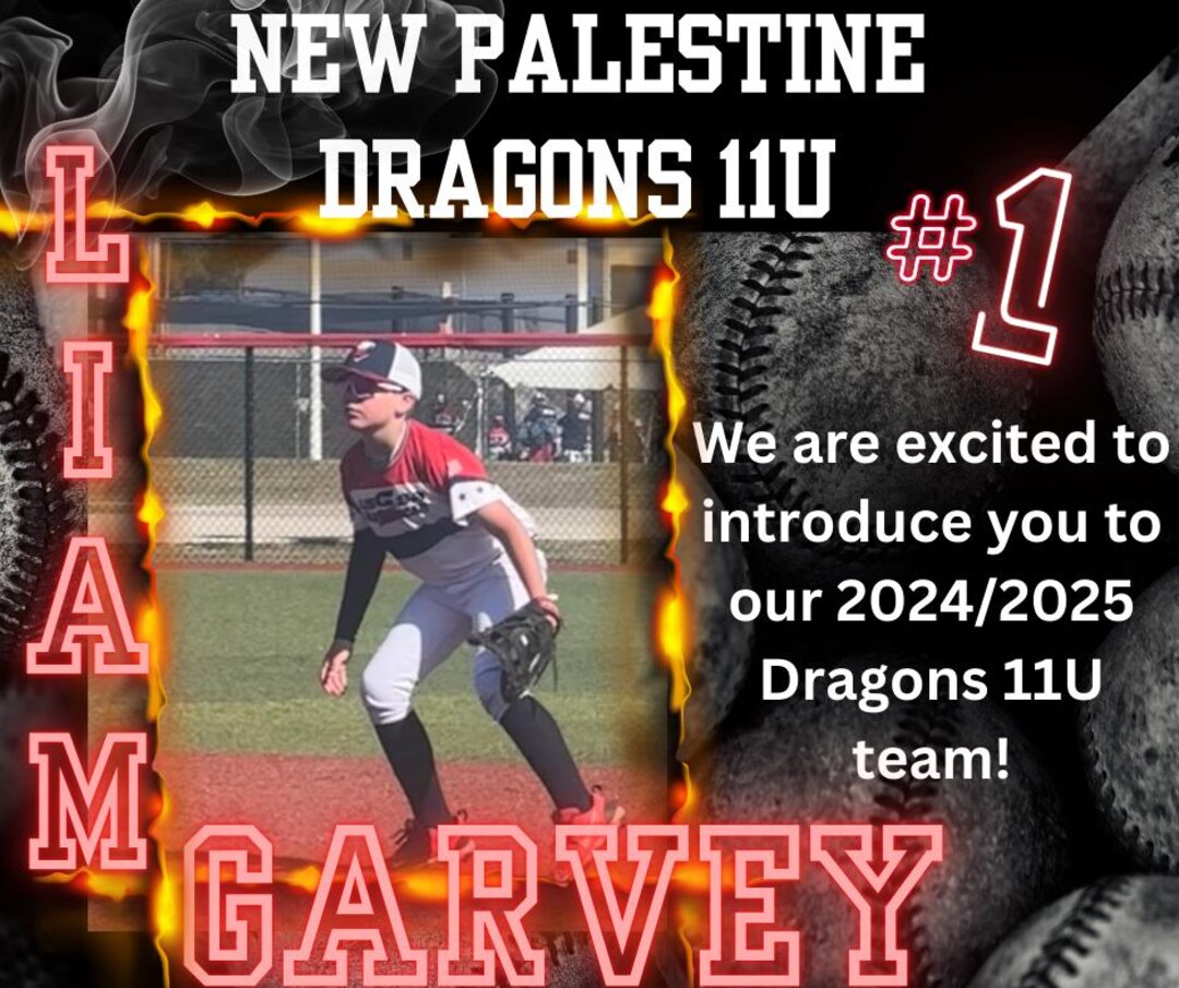 Baseball Team Announcement Template Canva - Etsy