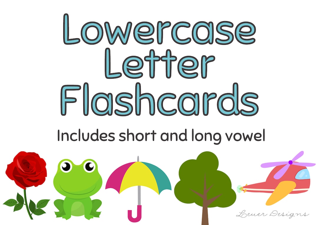 Lowercase Letters and Sound Flashcards - Etsy