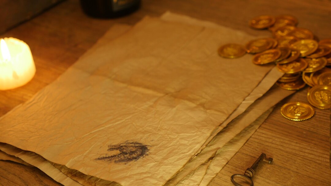 5 Sheets Dragon Themed Vintage Aged Paper for Boys Birthday Gift for ...