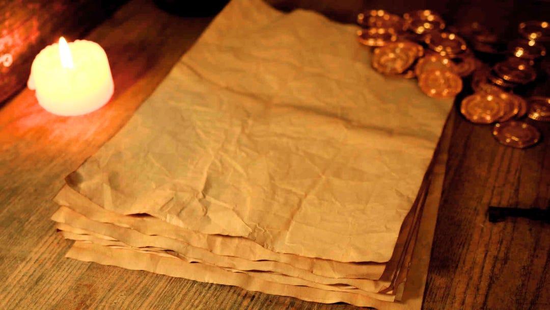 3 Sheets Physical Treasure Map Template Boys Birthday Gift for Birthday ...