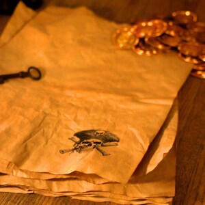 10 Sheets Handcrafted Aged Paper Physical Treasure Map for Childrens ...