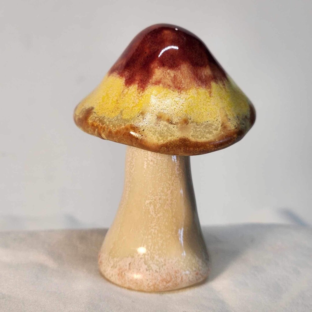 Hand Made Ceramic Stoneware Mushroom Mushrooms Fungi Cottage Core Fairy ...