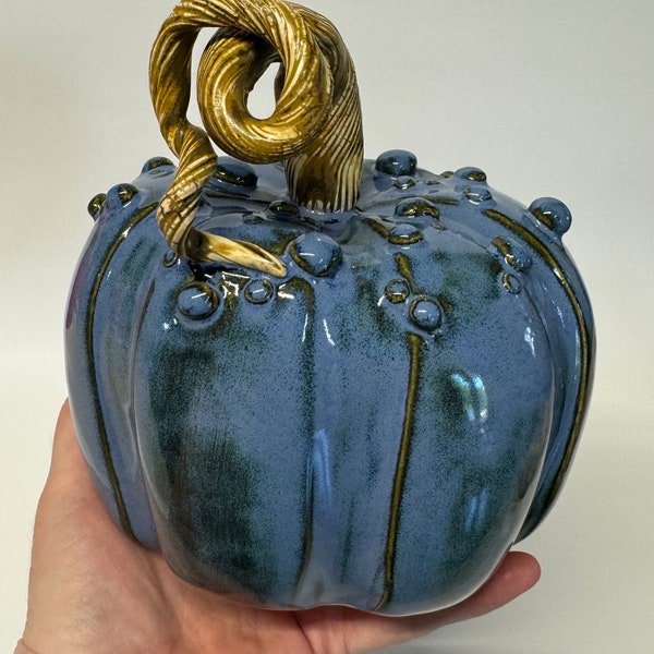Large Ceramic Pumpkin - Etsy