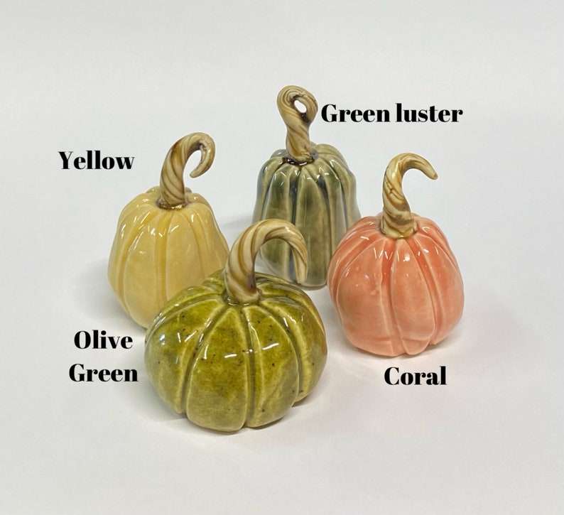 Hand Made Ceramic Stoneware Mini Miniature Pumpkin Pumpkins - Etsy
