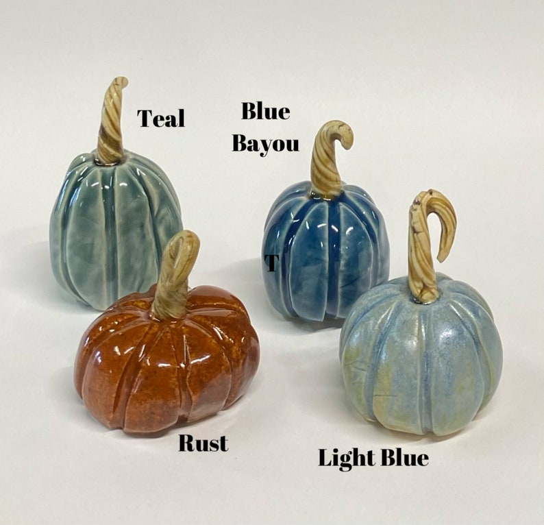 Hand Made Ceramic Stoneware Mini Miniature Pumpkin Pumpkins - Etsy