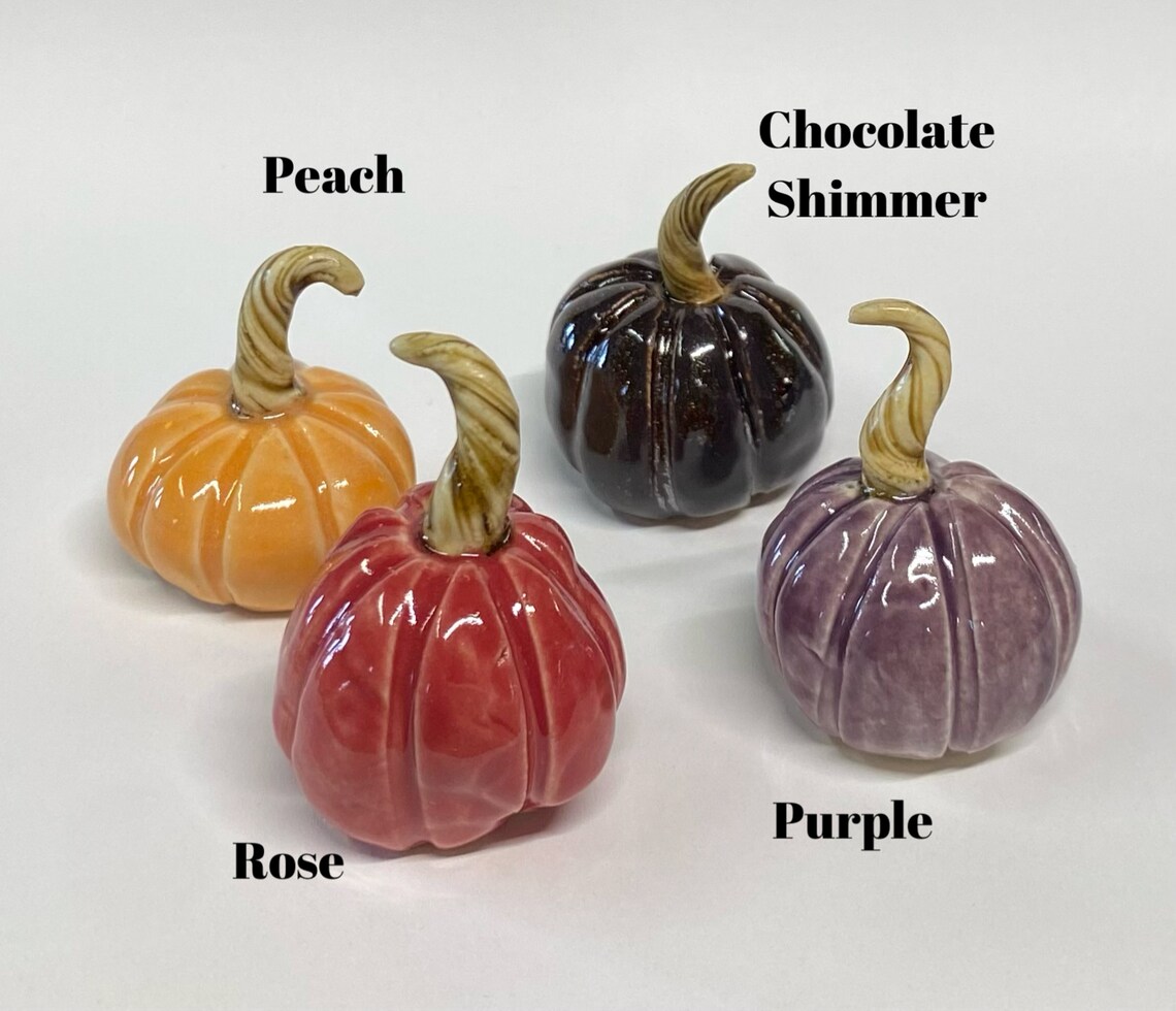 Hand Made Ceramic Stoneware Mini Miniature Pumpkin Pumpkins - Etsy