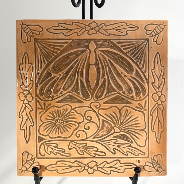 Sgraffito Tile - Etsy