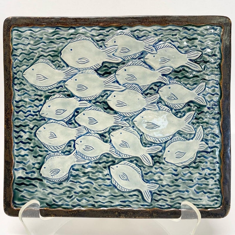 Sgraffito Tile - Etsy