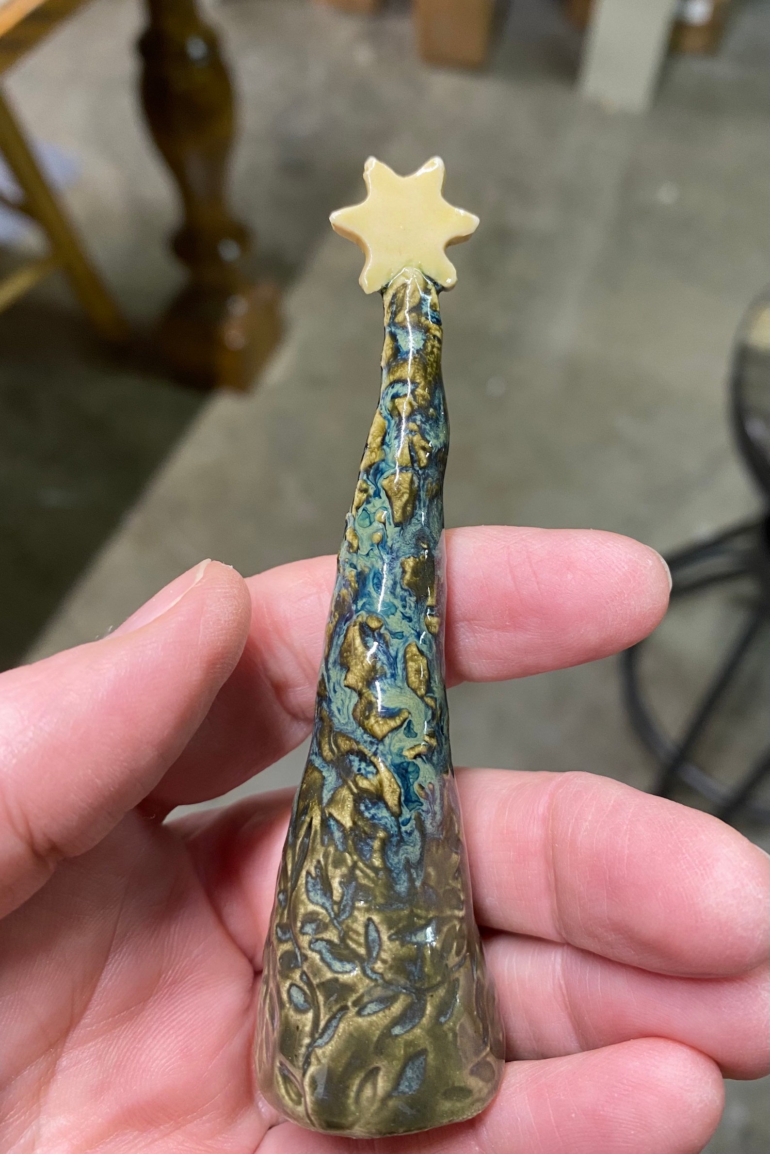 Mini Miniature Hand Made Pottery Ceramic Christmas Trees - Etsy
