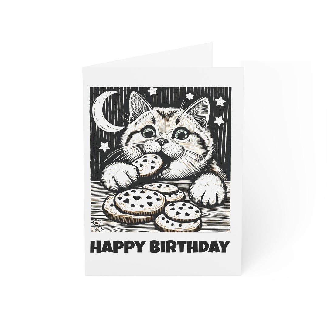 Biscuit Bandit Birthday Card - Etsy