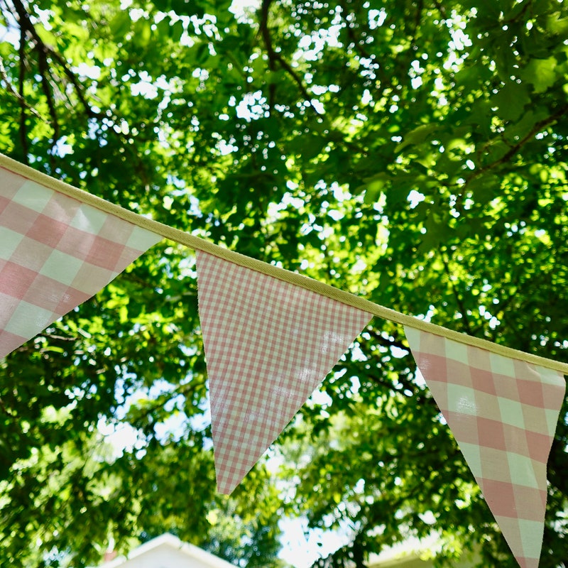 Gingham Bunting - Etsy