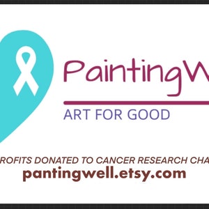 Original Painting, 100% Charity Donation, Oil Painting on Paper, One of ...