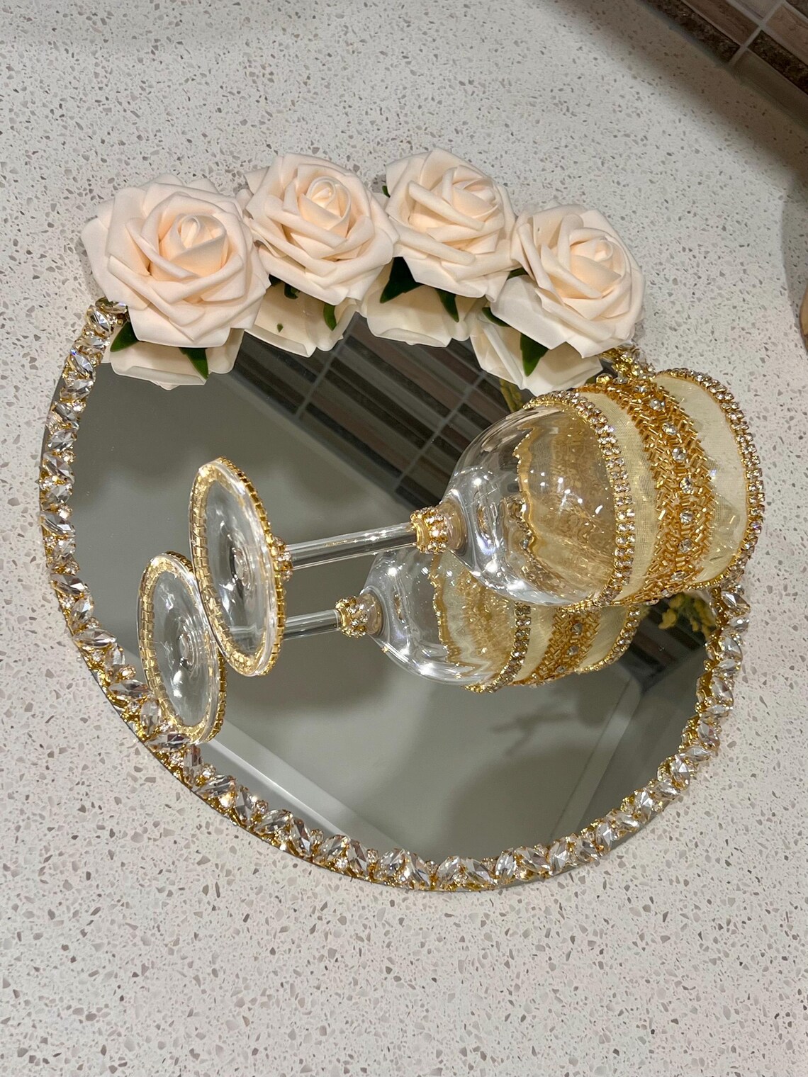 Gold Milk Glass, Doodh Pilai Glass, Wedding Decor, Wedding Glass ...