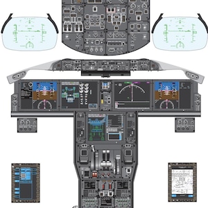 High Quality - Boeing 787 Cockpit Poster - Digital Download - Etsy