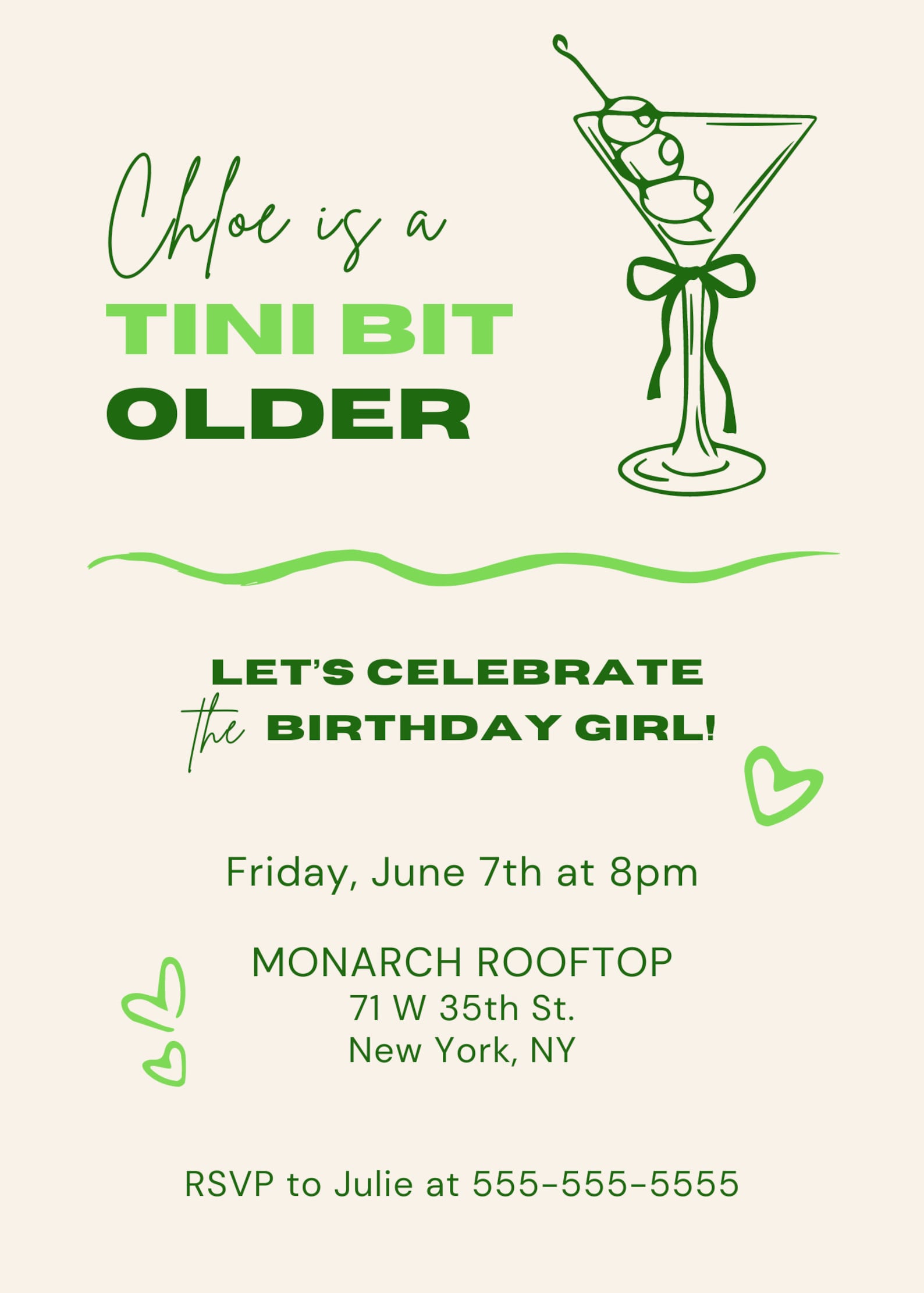 Tini Bit Older Invitation Downloadable Canva Birthday Invite Template ...