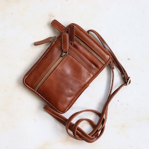 Leather Smartphone Bag Iphone Pouch Smartphone Pouch Travel | Etsy