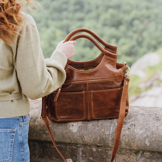 Leather Laptop Tote Bag Womens Leather Laptop Bag Macbook - Etsy