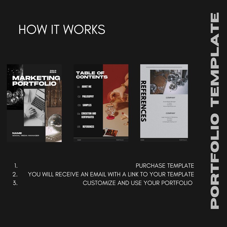 Marketing Portfolio Template - Etsy