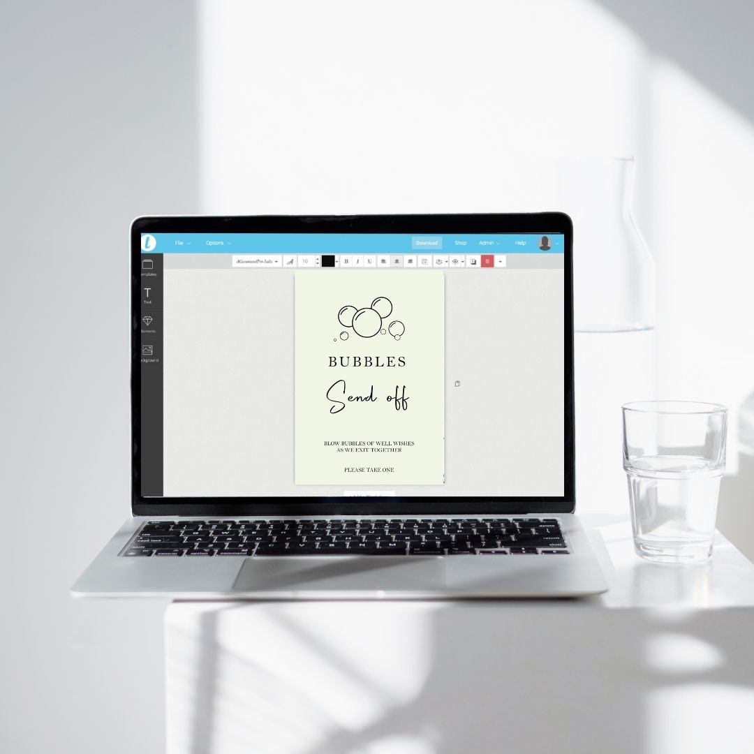 Bubble Send off Wedding Sign, Wedding Exit Signs, Wedding Sign ...