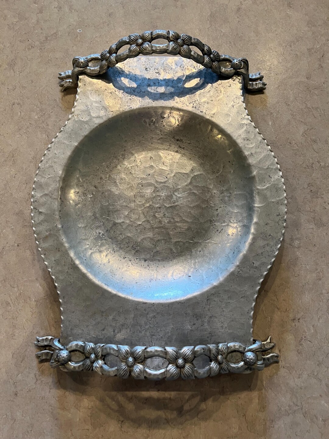 Vintage Rodney Kent Hammered Aluminum Dogwood Cabbage Marked 440 - Etsy