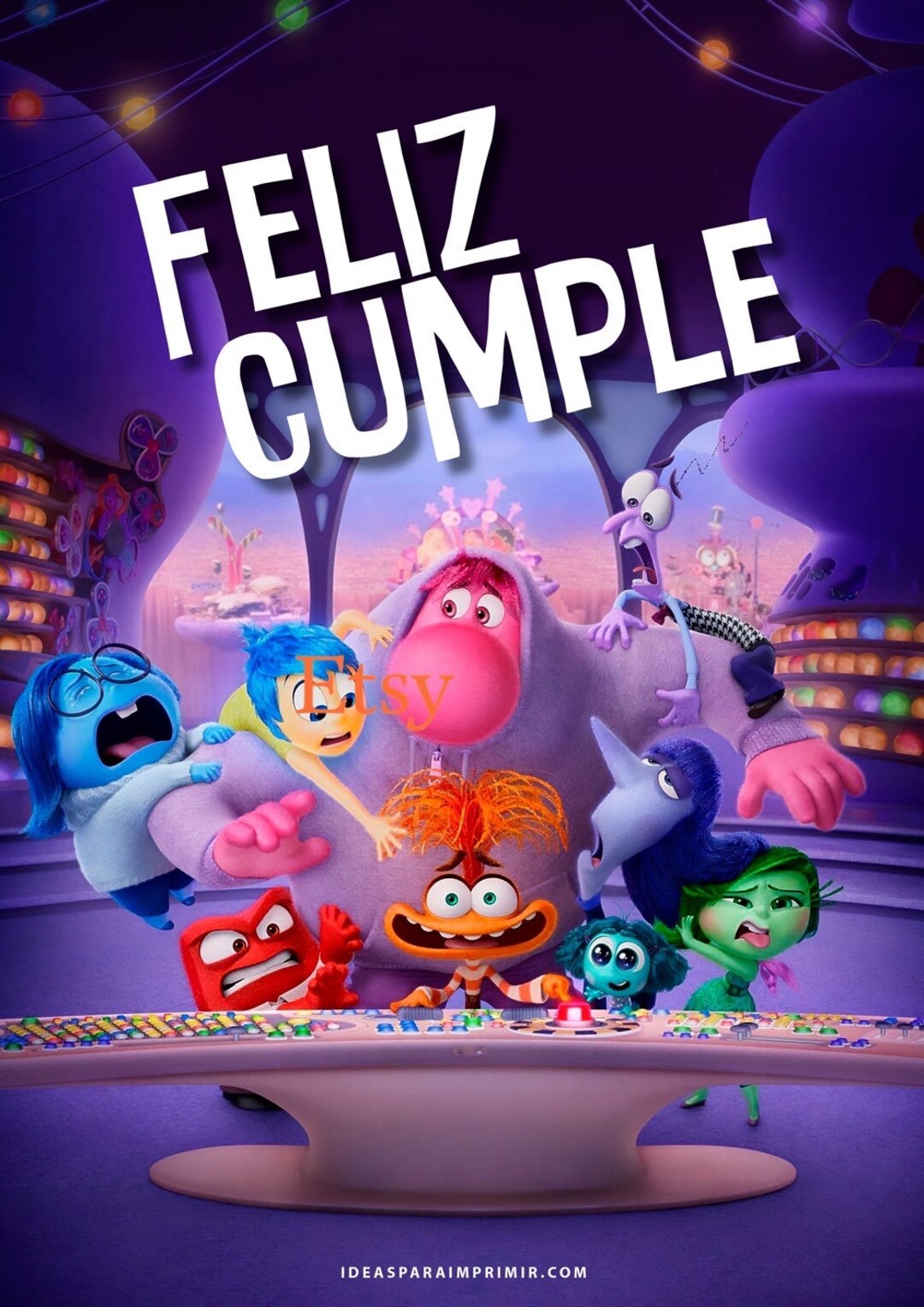 Intensely 2 Intense Birthday Inside Out 2 happy Birthday Digital ...