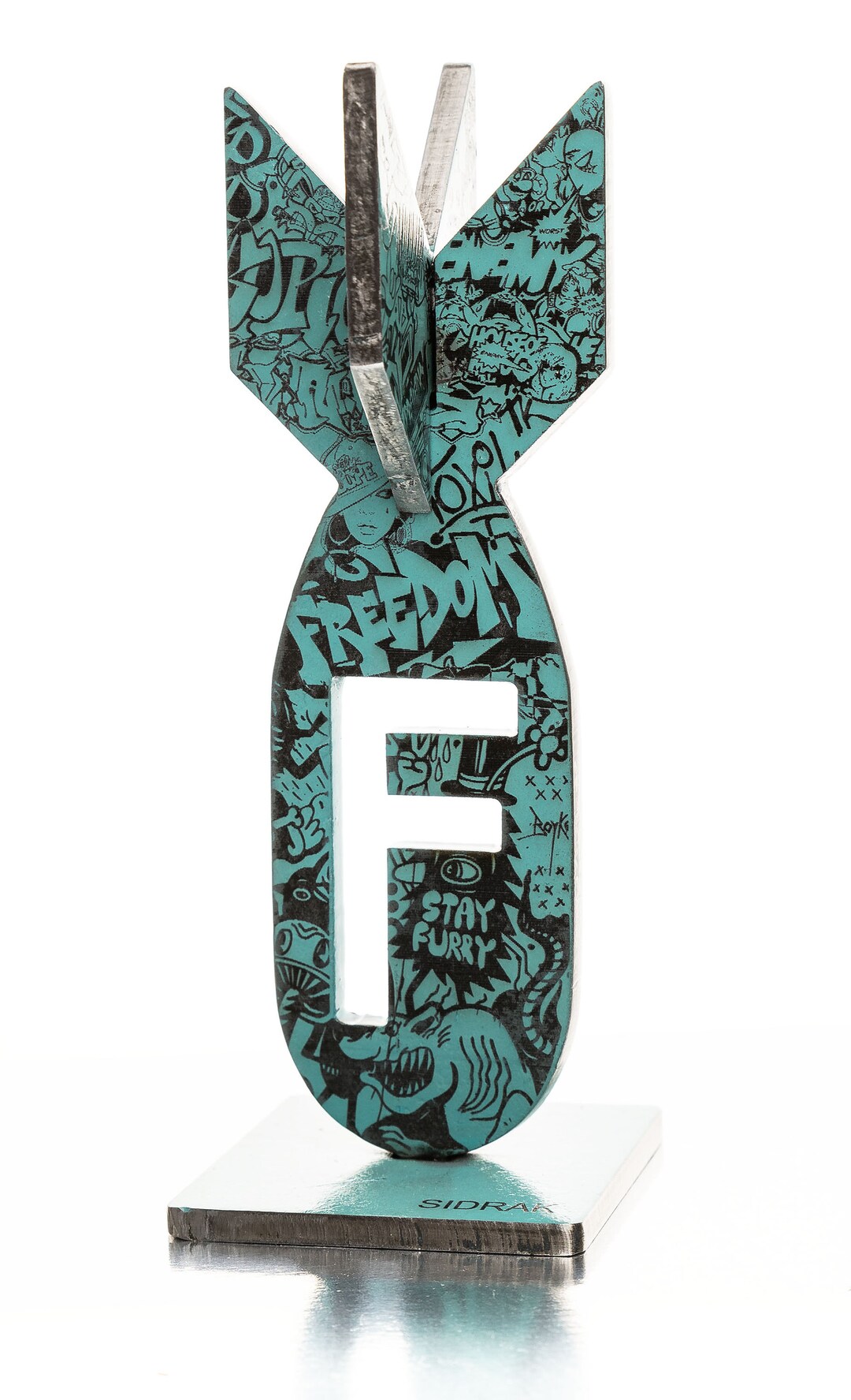 Graffiti F Bomb, Metal F-bomb Desk Display, F Bomb Desk Art, Unique ...