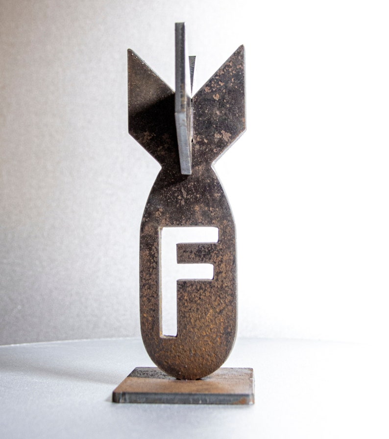 F Bomb Art Custom Metal Cutout F Bomb Gag Gift F Bomb Desk - Etsy