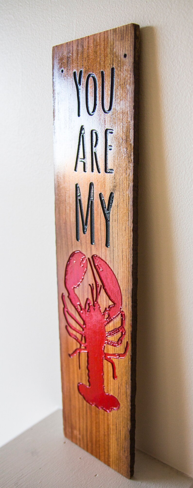 You Are My Lobster Wooden Sign Wall Hanging Decor - Etsy