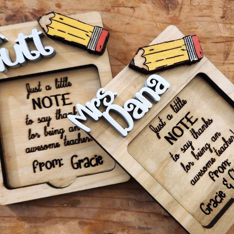 Note Card Holder - Etsy